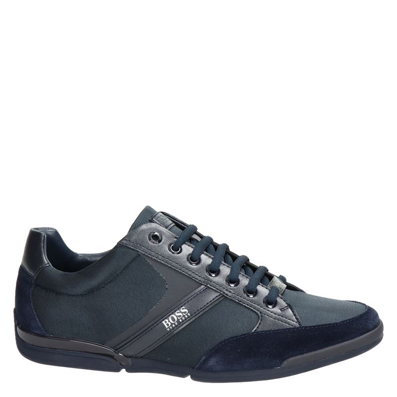 Hugo Boss Saturn MX - Lage sneakers voor heren - Blauw - Nelson.nl