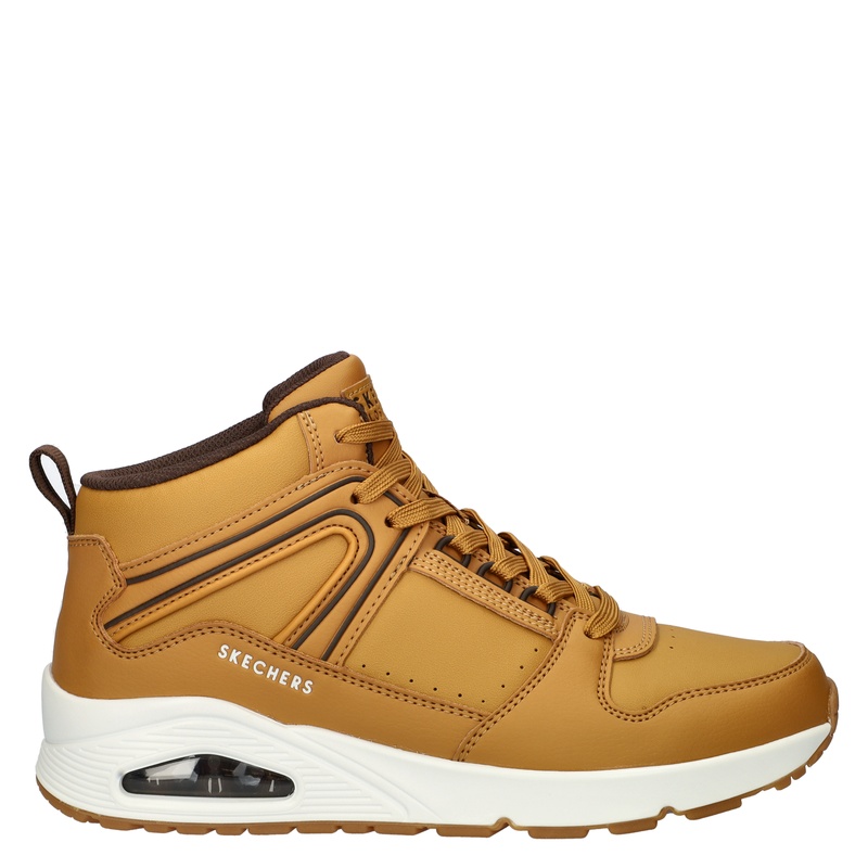 Skechers Street Uno - Hoge sneakers voor heren - Cognac - Nelson.nl