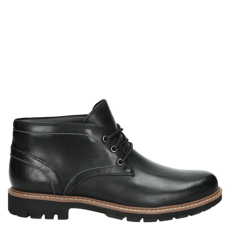 Clarks Batcombe Lo - Veterboots voor heren - Zwart - Shoemixx.nl