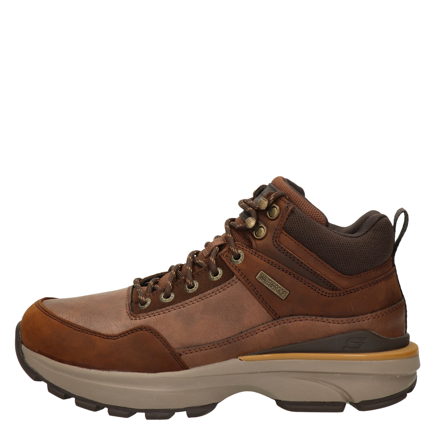 Skechers Ruskin - Wandelschoenen voor heren - Cognac - Nelson.nl