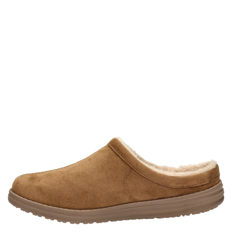 Skechers Melson - Pantoffels voor heren - Cognac - Nelson.nl