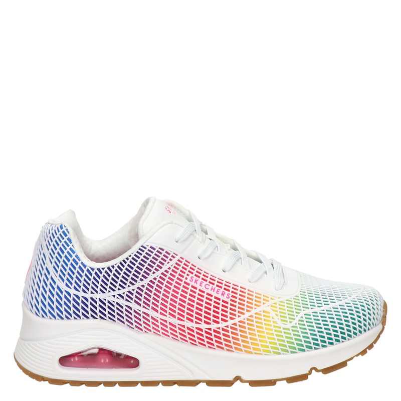 Skechers Street Uno - Lage sneakers voor dames - Wit - Nelson.nl