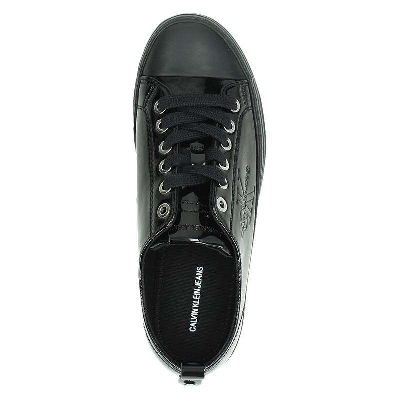 Calvin Klein Zolah Patent - Platform sneakers voor dames - Zwart ...