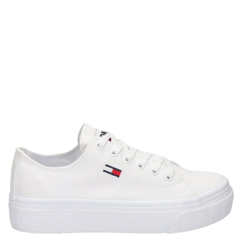 Tommy Jeans - Platform sneakers voor dames - Wit - Shoemixx.nl