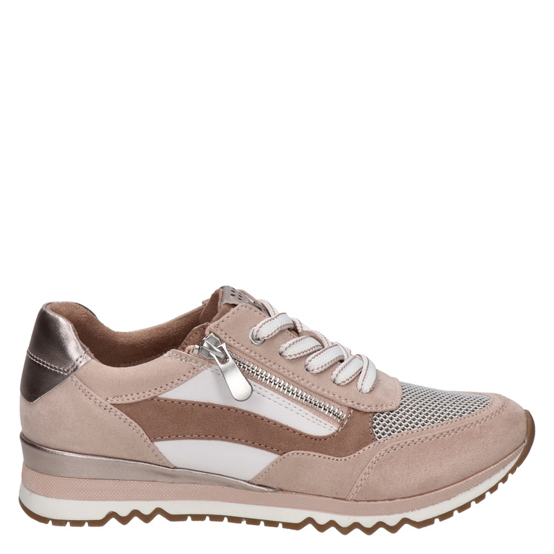 Marco Tozzi - Lage sneakers voor dames - Roze - Nelson.nl