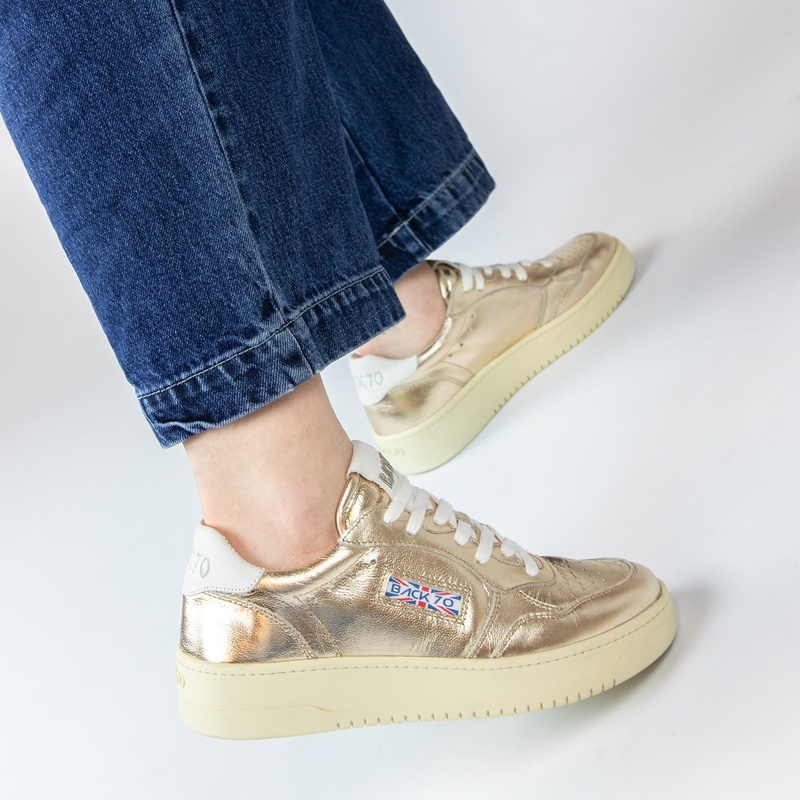 Back 70 Slam 2C - Lage sneakers voor dames - Goud - Nelson.nl