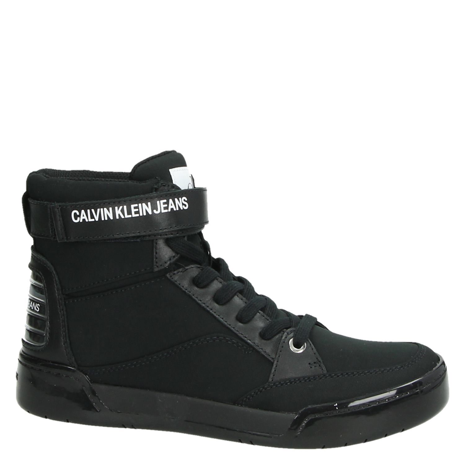 Calvin Klein Nelda - Hoge sneakers voor dames - Zwart - Shoemixx.nl