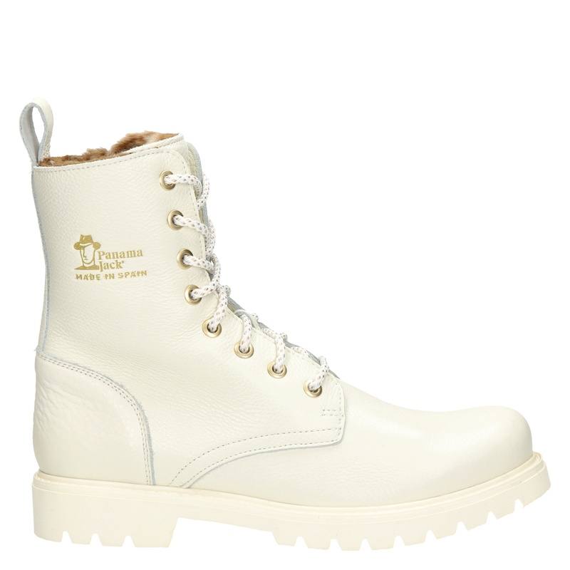 Panama Jack Frisia - Veterboots voor dames - Wit - Nelson.nl