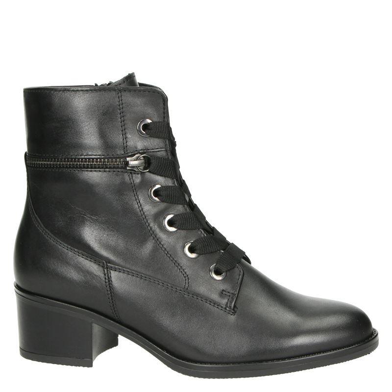 Gabor - Veterboots voor dames - Zwart - Nelson.nl