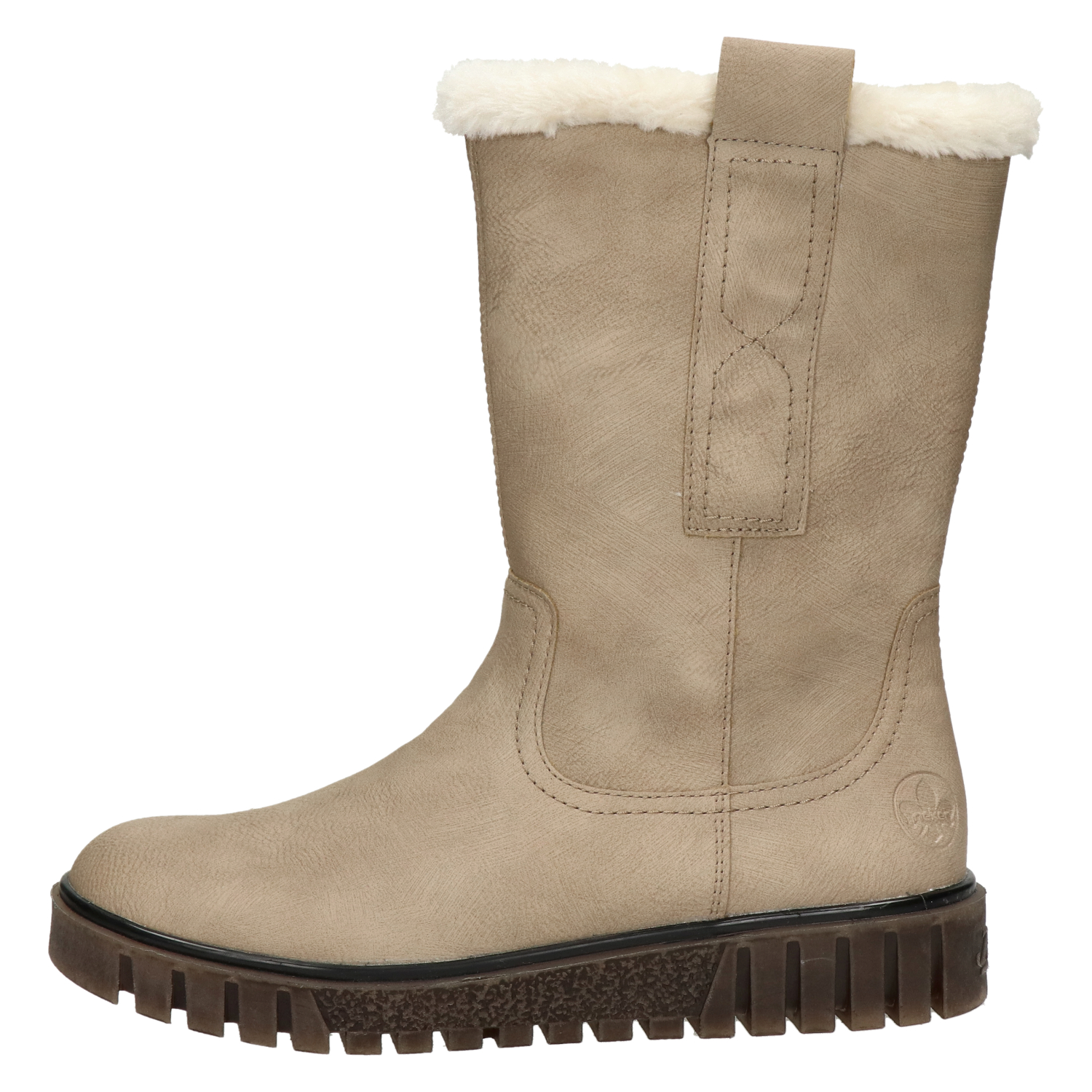 Rieker - Rits- & gesloten boots voor dames - Ecru - Nelson.nl