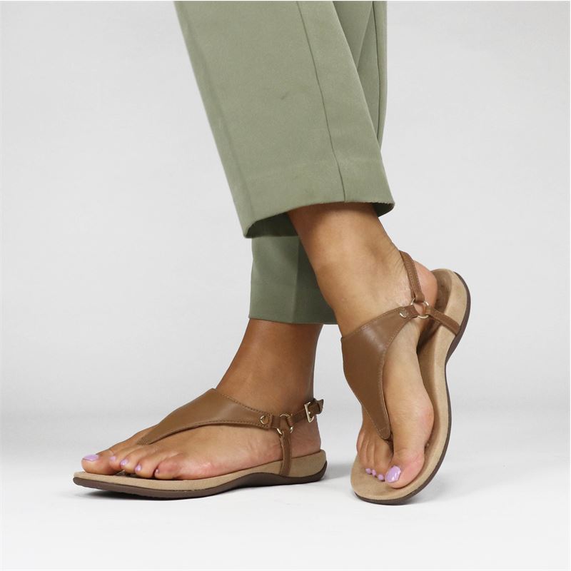 Vionic Kirra - Sandalen voor dames - Bruin - Shoemixx.nl