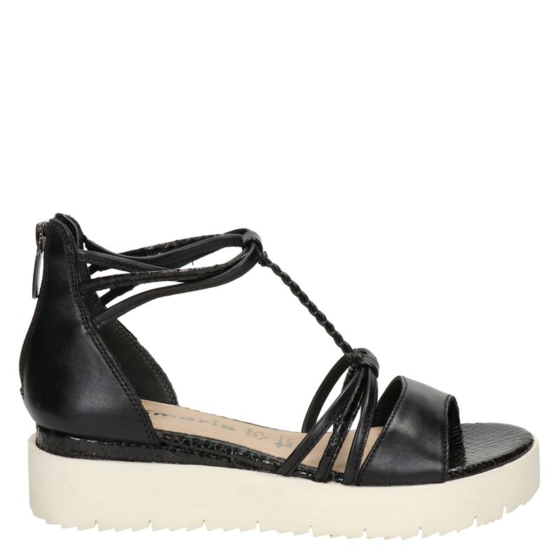 Tamaris - Sandalen voor dames - Zwart - Nelson.nl