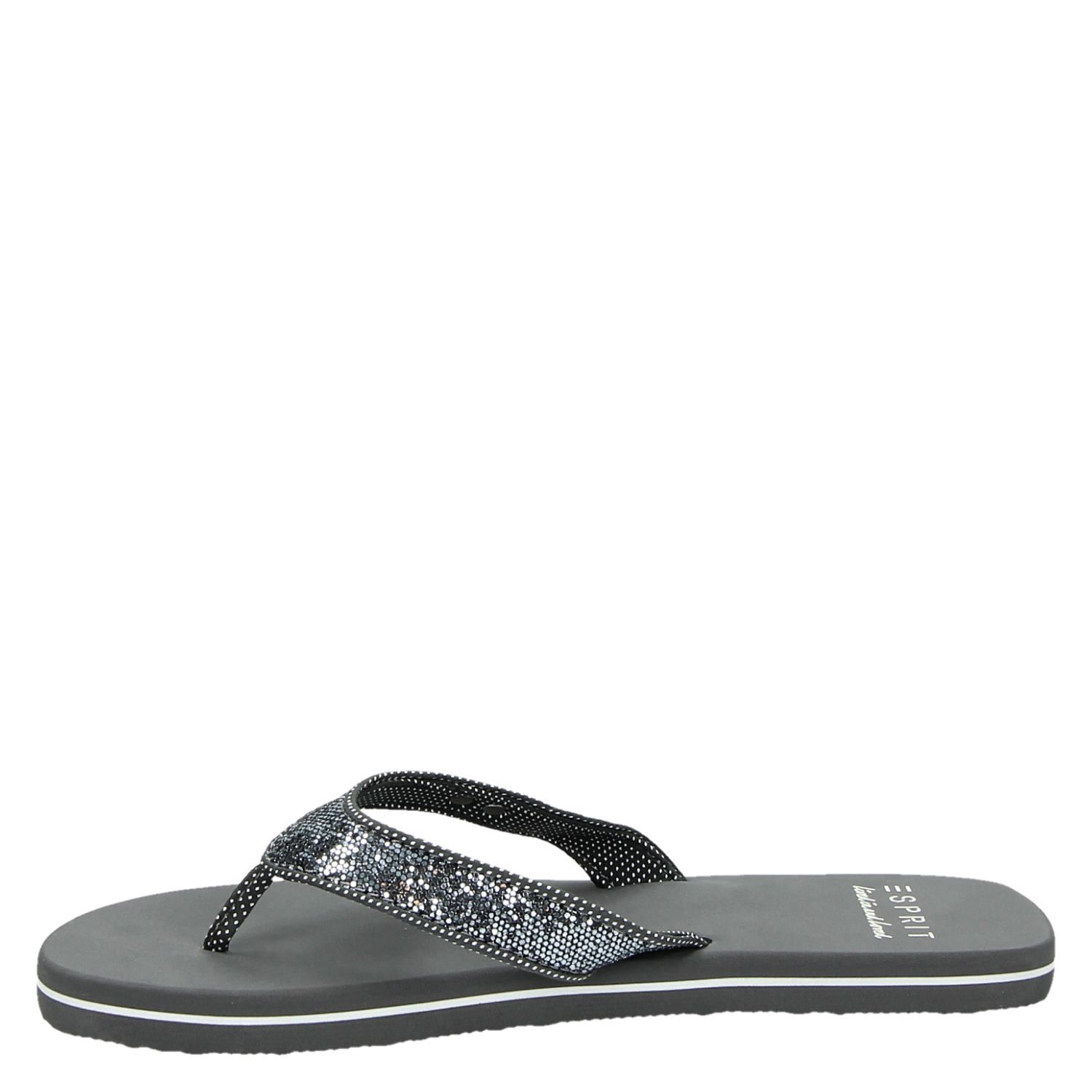 Esprit - Slippers voor dames - Grijs - Shoemixx.nl