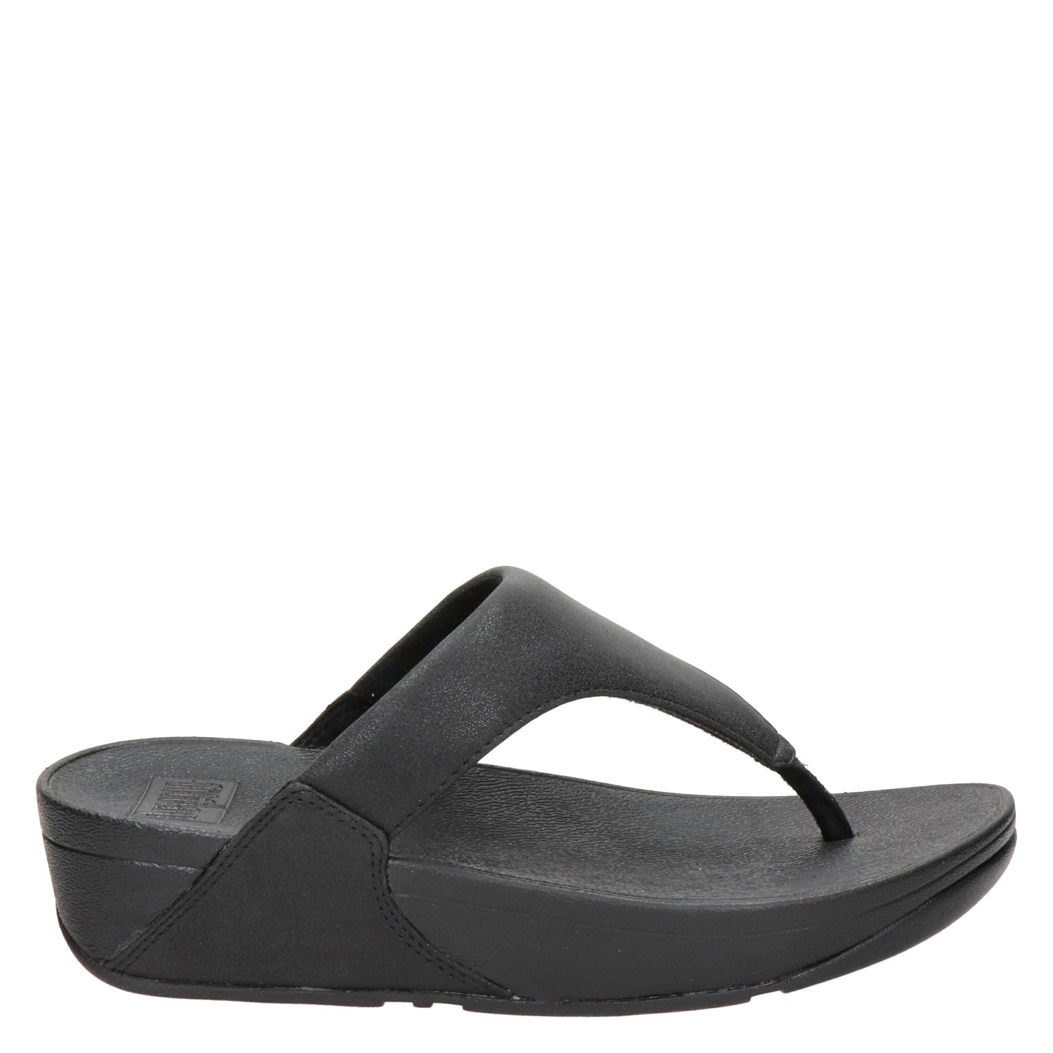 Fitflop Lulu Shimmer - Slippers voor dames - Zwart - Shoemixx.nl