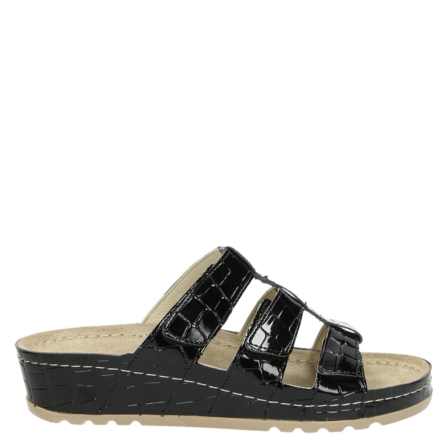 Rohde dames slippers zwart