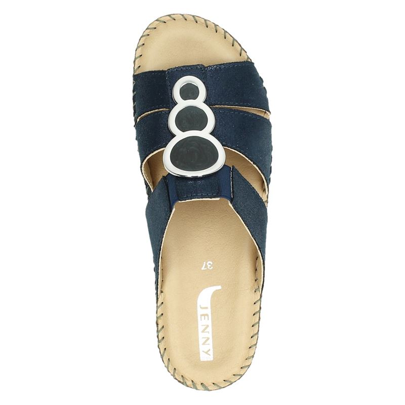 Jenny - Slippers voor dames - Blauw - Shoemixx.nl
