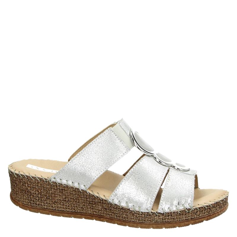 Jenny - Slippers voor dames - Zilver - Nelson.nl