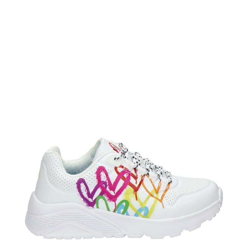 Skechers Uno Lite - Lage sneakers voor meisjes - Wit - Nelson.nl